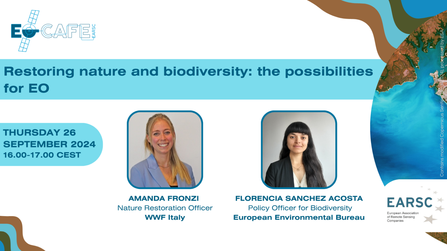 EOcafé: Restaurar la naturaleza y la biodiversidad: las posibilidades de la OE – Copernicus LAC ...